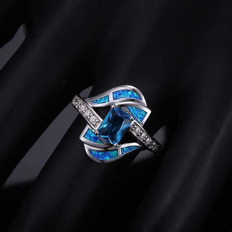 Blue Sapphire Opal Ring Atperrys Atperrys Healing Crystals
