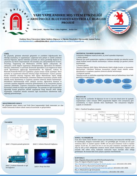 PDF YARI YAPILANDIRILMIŞ STEM ETKİNLİĞİ ARDUİNO İLE BLUETOOTH