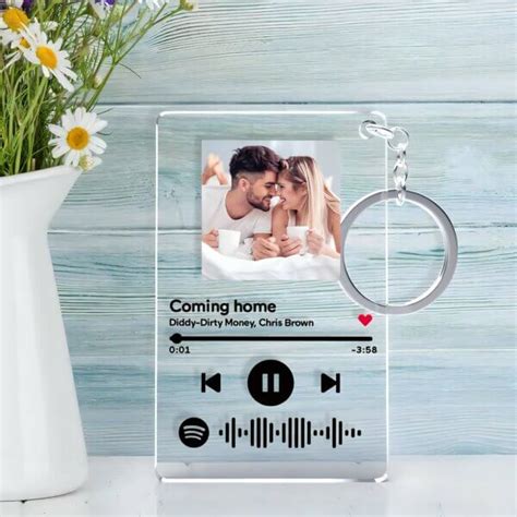 Personalized Music Spotify Code Keychain Incredible Ts