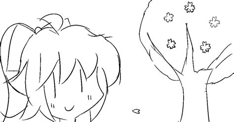 オリジナル 桜を見るしおりちゃんイラスト Yamakawa Yuのイラスト Pixiv