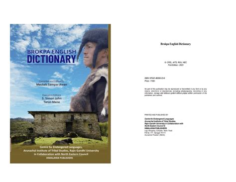 Pdf Brokpa English Dictionary