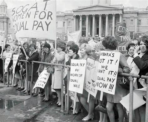 Equal Pay For Women Protest In Trafalgar Square 1969 Thewaywewere