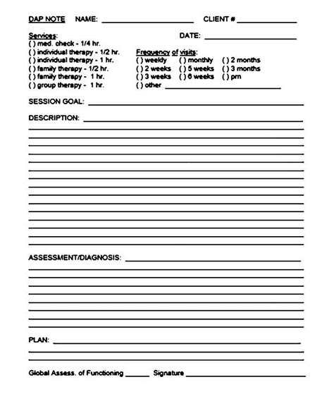 Sample Dap Note Format Mous Syusa