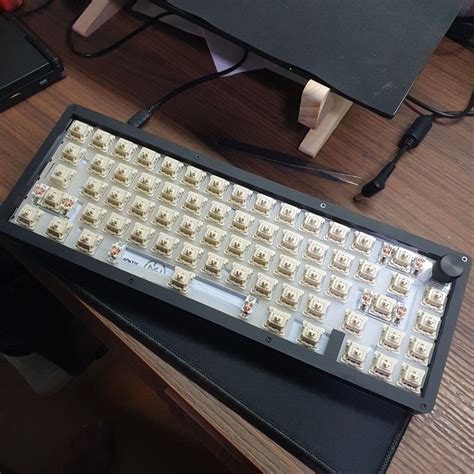 Ready Stock Mw Stacked Acrylic Customized Mechanical Keyboard Kit Rgb With Knob Hot