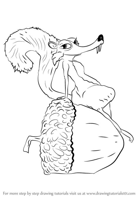 How To Draw Scratte From Ice Age Ice Age Step By Step