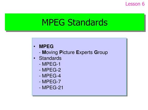 Ppt Mpeg Standards Powerpoint Presentation Free Download Id6563240