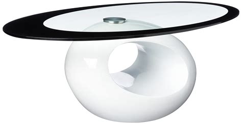 Fab Glass And Mirror Ctw Fab3000 High Gloss Coffee Oval Tempered Glass