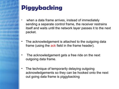 Sliding Window Protocol PPT