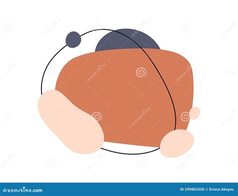 Abstract Fluid Shapes Framed Background Design Organic Natural