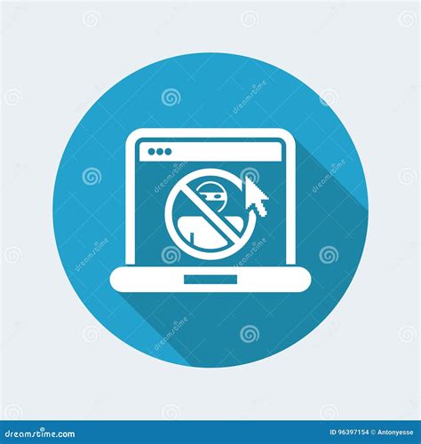 Web Access Data Protection Stock Vector Illustration Of Code 96397154