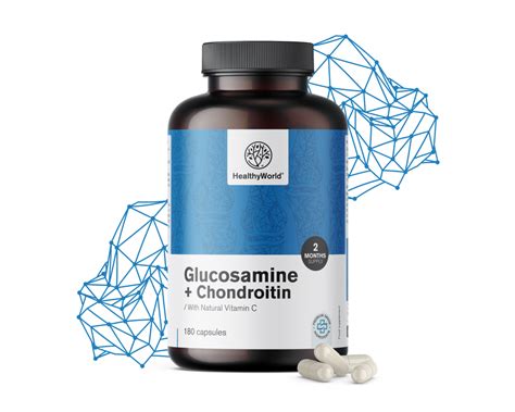 Глюкозамин хондроитин 180 капсули Healthyworld Bg