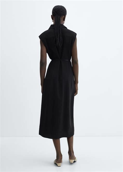 Belt Shirt Dress Women Mango Usa