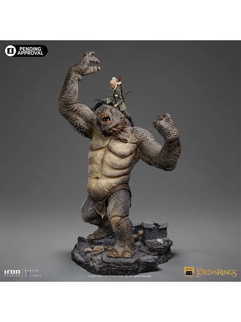 Statue Legolas Vs Cave Troll Deluxe Lord Of The Rings Art Scale 1