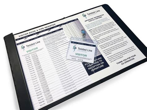 Custom Printed Visitorcontractor Passes Gdpr Compliant Total Id