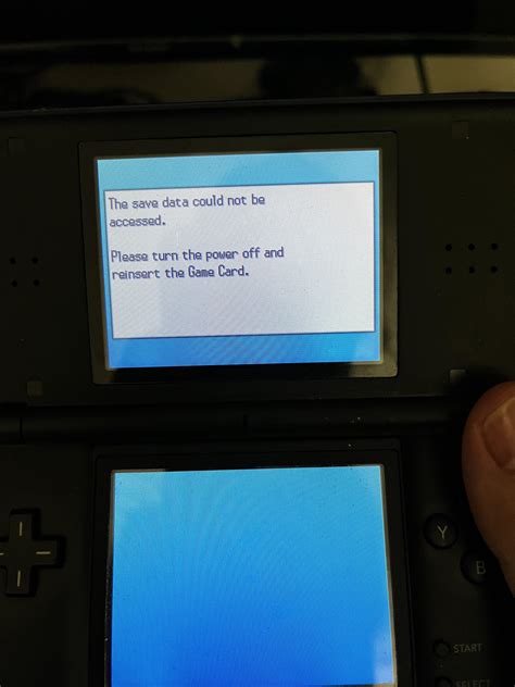 My Ds Has Started Throw Up This Screen When I Try To Play Ds Games But The Games Work Fine In