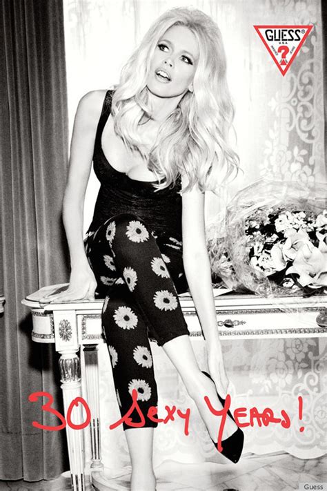 Claudia Schiffer Guess Campaign Marks Brands 30th Anniversary Photos Huffpost