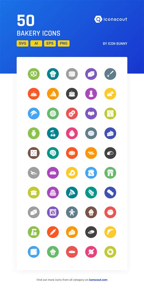 Bakery Icon Pack 50 Free Download Food And Drink Icons Iconscout