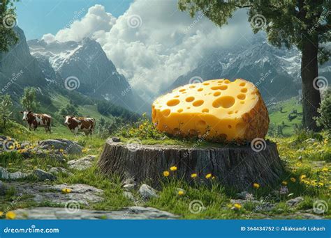 Smiling Cheese Maker Woman Pointing Up Stock Image 22017223