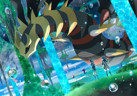 An Anime Scene With Two People And A Dragon