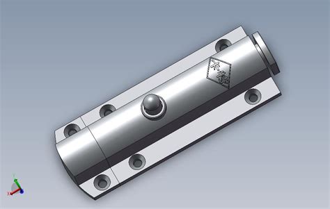 不锈钢弹力插销solidworks 2012模型图纸免费下载 懒石网