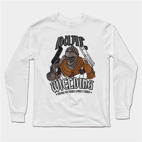 Dual Wielding Knight Casual Player By Sadpanda Long Sleeve Tshirt