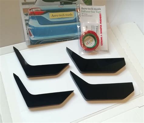 Fits Fiesta St Mk8 Diffuser Fins Ford Fiesta St Diffuser Fins Mk8 St