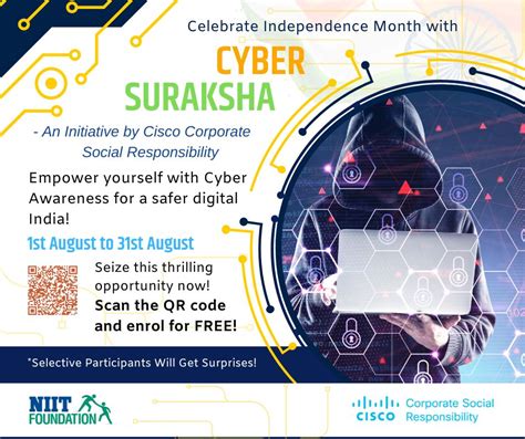 Niit Foundation On Linkedin Niitfoundation Cisco Cybersuraksha Independencemonth