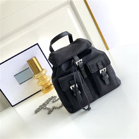 레이디 미니 백팩 귀여운 여성용 나일론 가방 체인 백팩 플립 백 백팩 Aliexpress