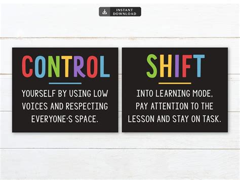 Computer Lab Poster Set Classroom Decor Set Of 7 Computers Etsy