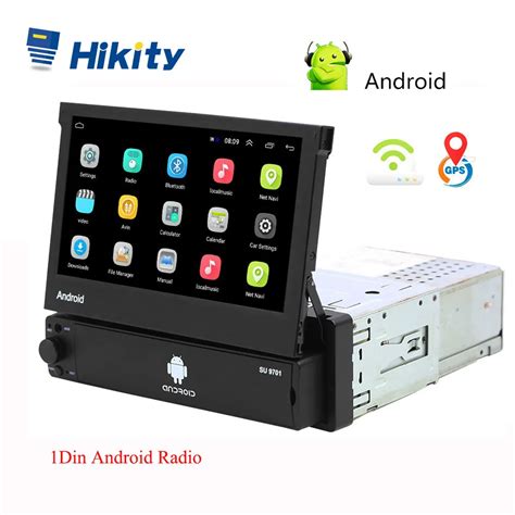 Hikity Android 8 1 Car Radio Retractable GPS Wifi Autoradio 1 Din 7