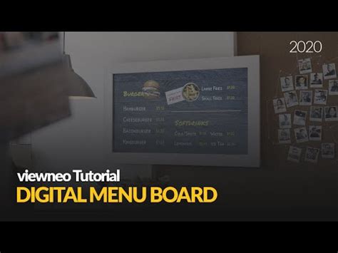 How To Make A Digital Menu Board With Free Templates Intended For Menu Board Design Templates