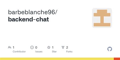 github barbeblanche96 backend chat