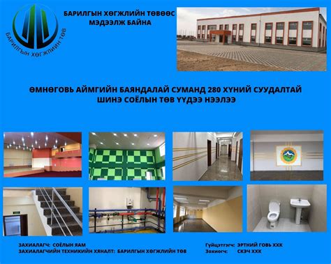 БАЯНДАЛАЙ СУМАНД ШИНЭ СОЁЛЫН ТӨВ Барилгын хөгжлийн төв