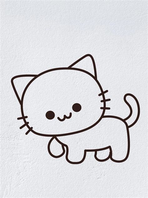 小猫咪怎么画可爱漂亮简单简笔画简单（共19张） 简笔画图片大全