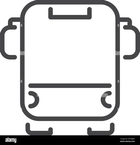 City Bus Icon Urban Public Passenger Transport Stock Vector Image