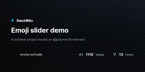 Emoji Slider Demo Stackblitz