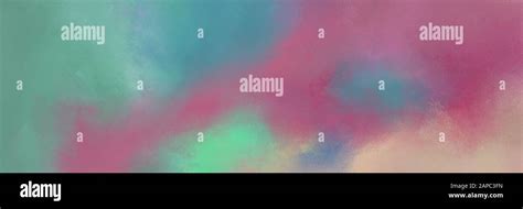 Retro Horizontal Header With Gray Gray Blue Chill And Tan Color Stock