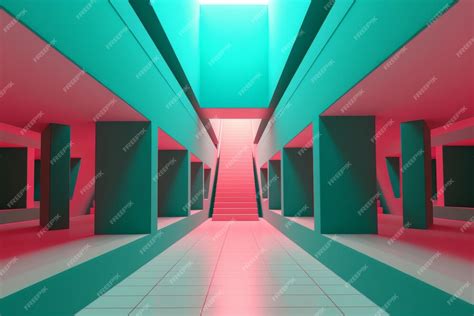 Premium Ai Image Otherworldly Minimalist Architecture Design Photo