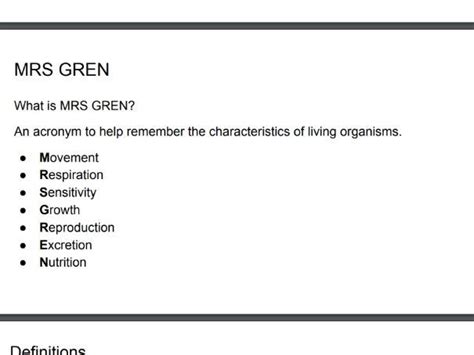 Cie Igcse Coordinated Sciences B1 Characteristics Of Living Organisms Teaching Resources
