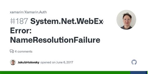 Systemnetwebexception Error Nameresolutionfailure · Issue 187