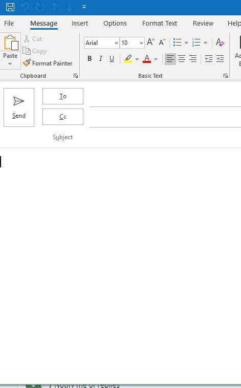 I Want To Interract With The Outlook New Untitled Message Html Form Moved Autoit