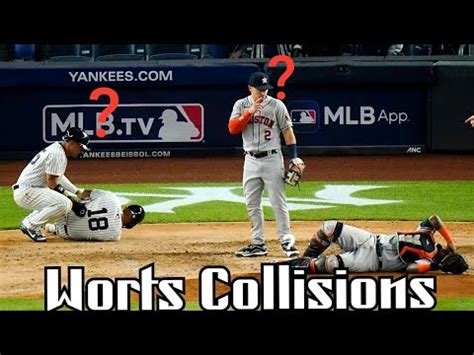MLB Worts Collisions Part 1 YouTube