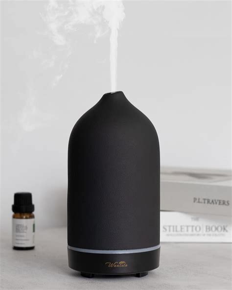 Wanlola 120ml Ceramic Essential Oil Diffuser For Aromatherapy Waterless Auto Off Function