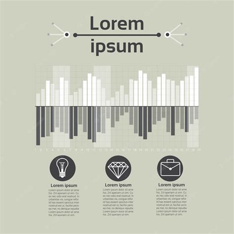 그래프 설정 금융 다이어그램 Infographic 프리미엄 벡터
