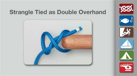 Strangle Knot Using Loop Use Double Overhand To Tie The Strangle Knot