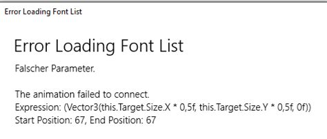 Error Loading Font List · Issue 74 · Character Map Uwpcharacter Map Uwp · Github