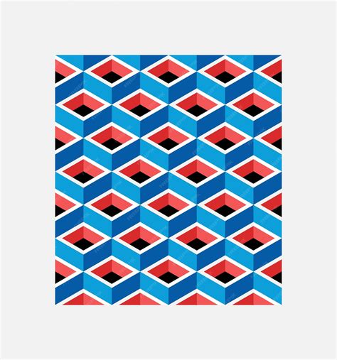 Premium Vector Simple Geometric Cube Pattern Vector Abstract Background