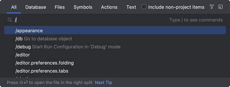 search in datagrip datagrip documentation