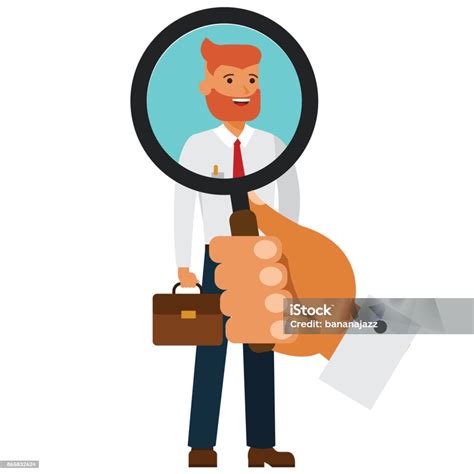 Rekrutmen Konsep Perekrutan Kartun Konsep Ilustrasi Vektor Datar Pada