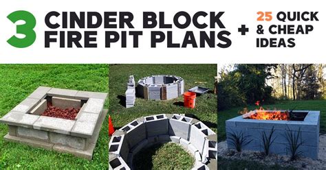 DIY Cinder Block Fire Pit Ideas Plans Pros And Cons